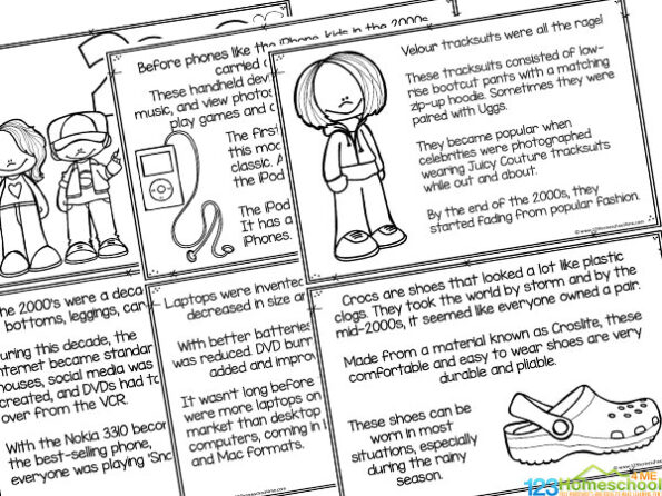 2000s for Kids Printable American History Reader
