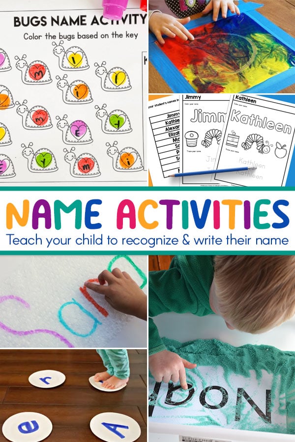50 Name Recognition Activities, Crafts, and Worksheets for Preschool ...