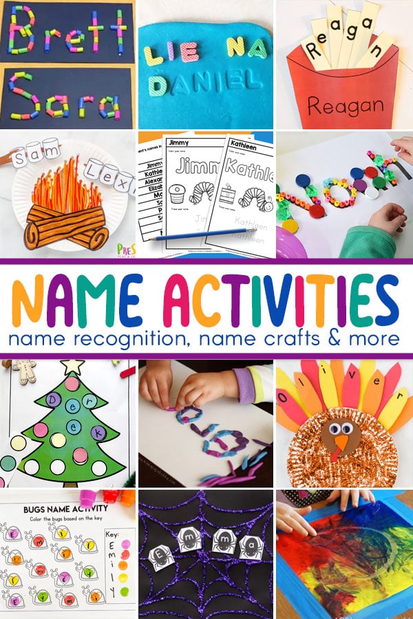 50 Name Recognition Activities, Crafts, and Worksheets for Preschool ...