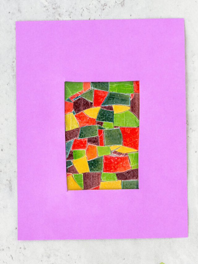Stained Glass Pasta Art and Craft for Kids - 123 Homeschool 4 Me
