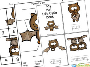 🦇 FREE Bat Life Cycle Worksheets for Kids