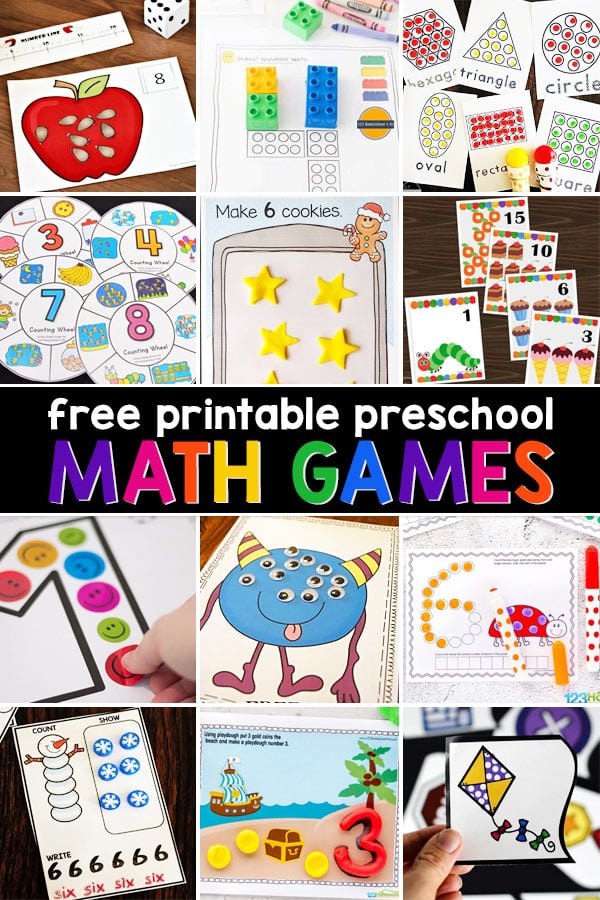 250+ FREE Printable Fun Math Activities for Kids