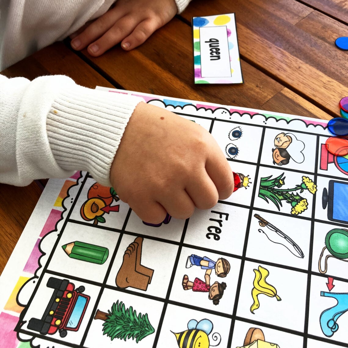 Long ee Words BINGO - Vowel Teams Game