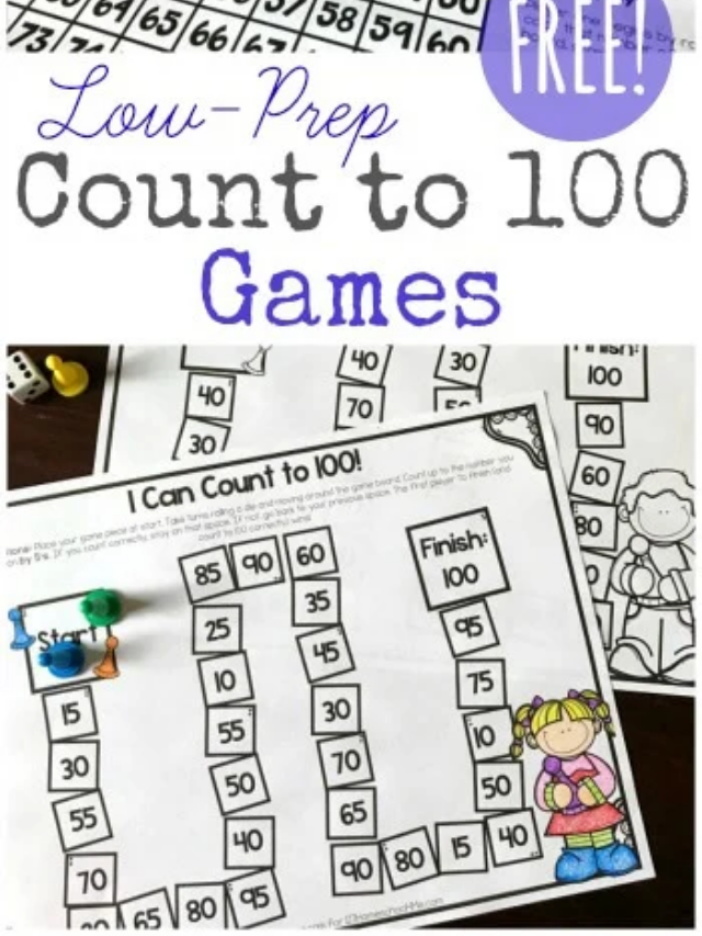 Counting to 100 Games - 123 Homeschool 4 Me