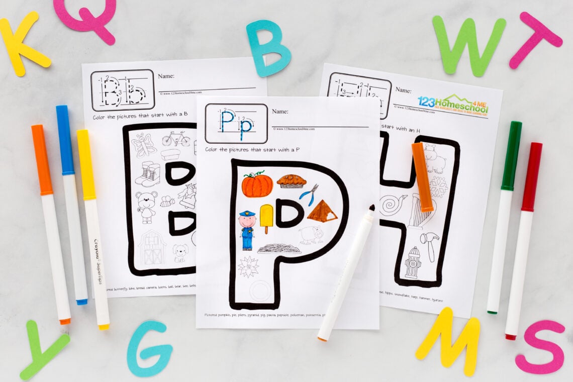 FREE Phonics Letter Coloring Pages - Alphabet Printable for Kids