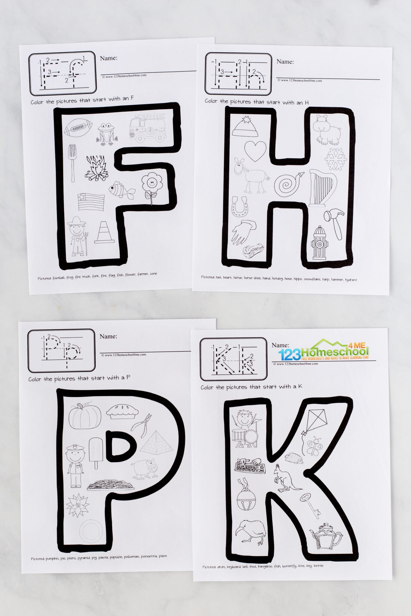 FREE Phonics Letter Coloring Pages - Alphabet Printable for Kids