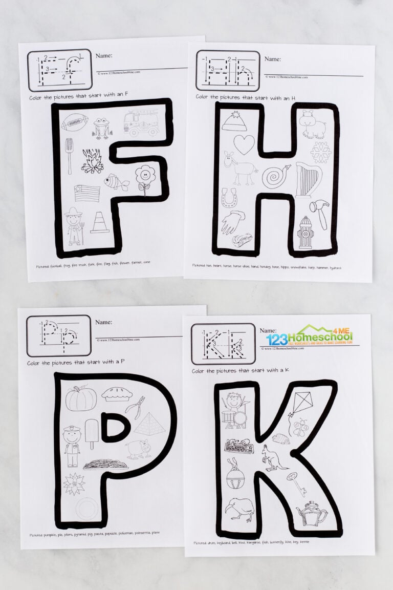 FREE Phonics Letter Coloring Pages - Alphabet Printable for Kids