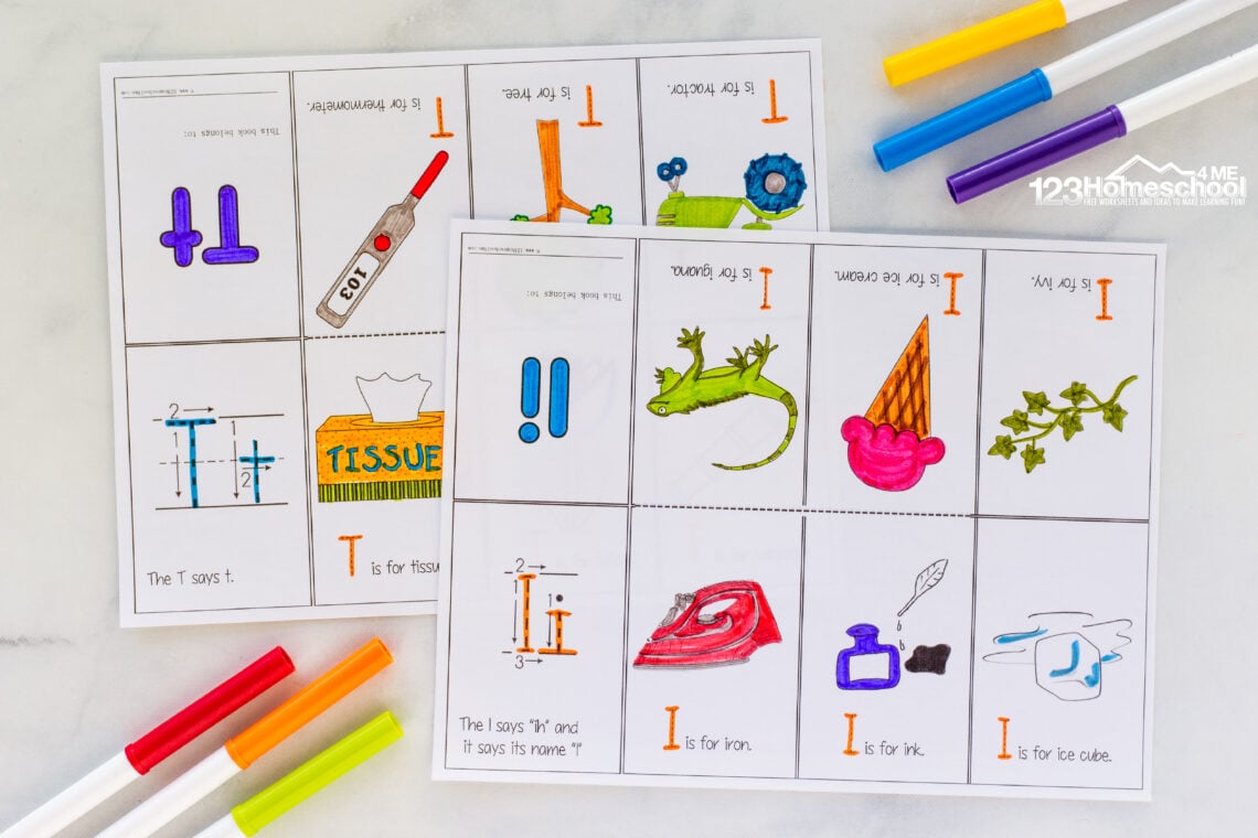 Printable ABC Alphabet Books with Pictures pdf FREE download