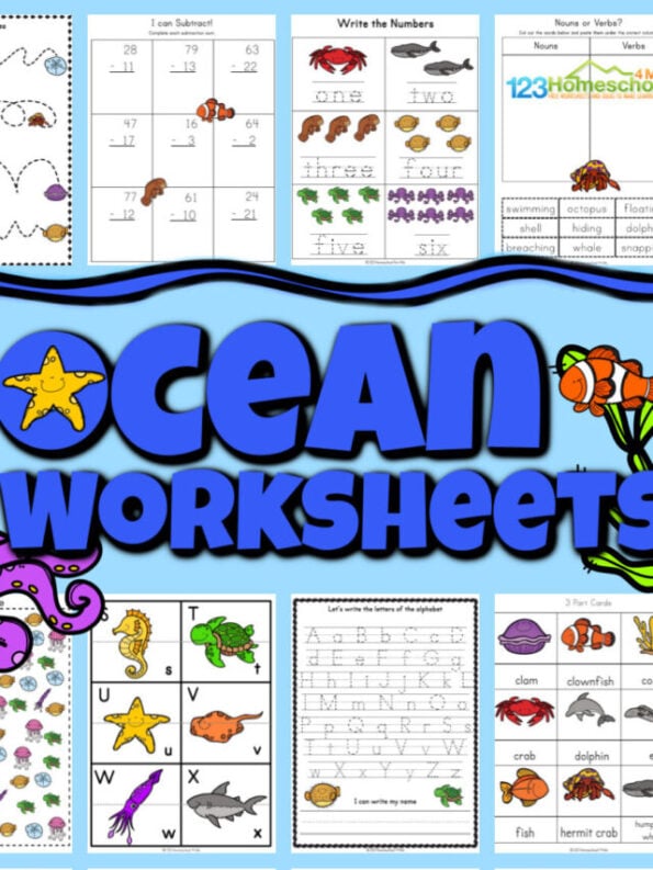 FREE Ocean Animals Printables