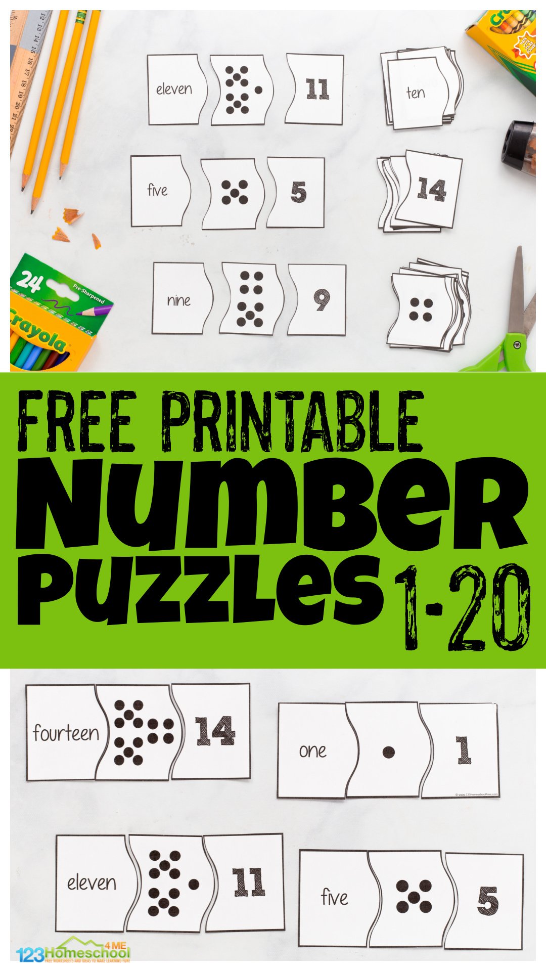 🐥 FREE Printable Spring Math Puzzle Activities for Preschoolers