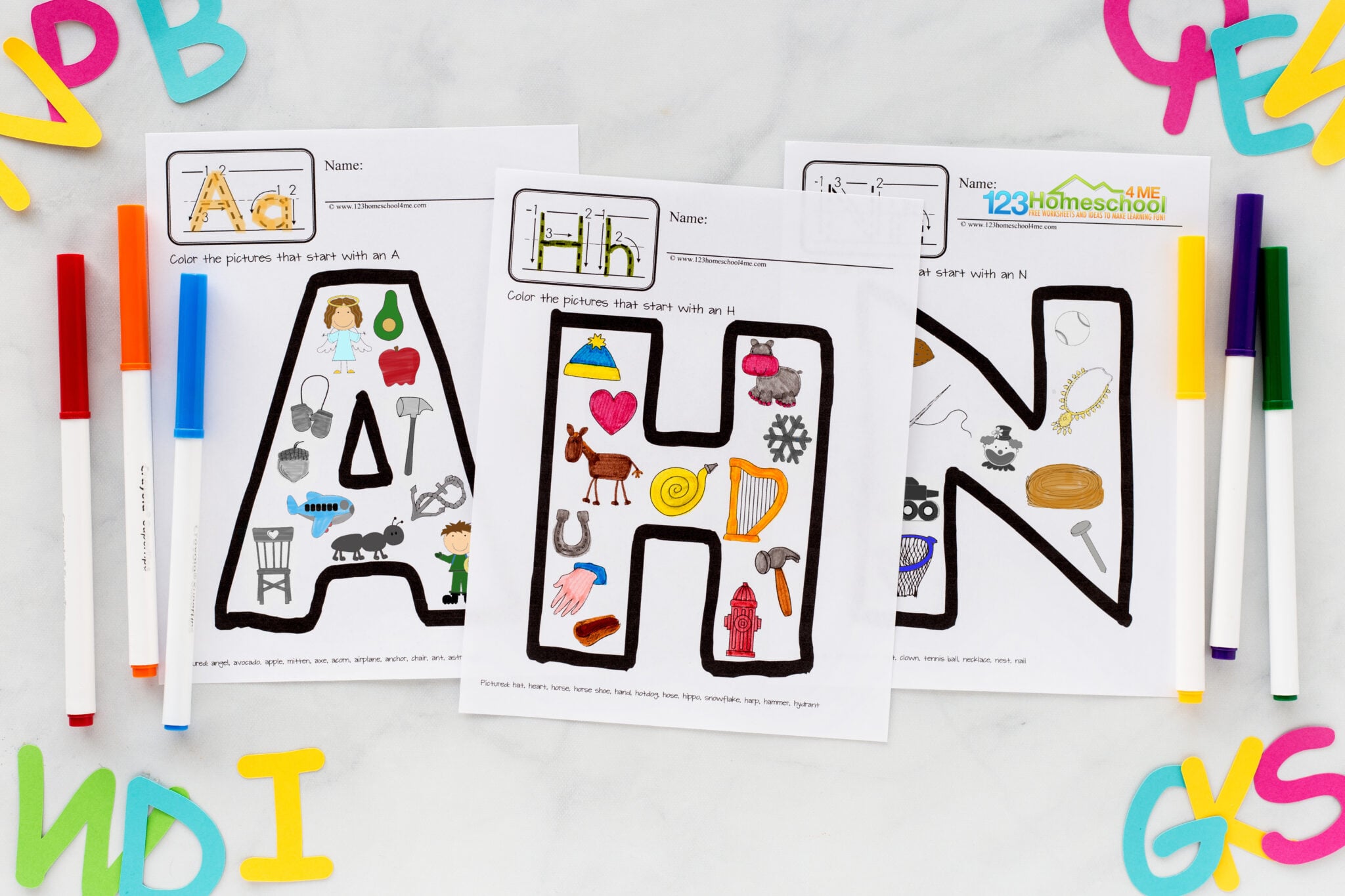 FREE Phonics Letter Coloring Pages - Alphabet Printable for Kids