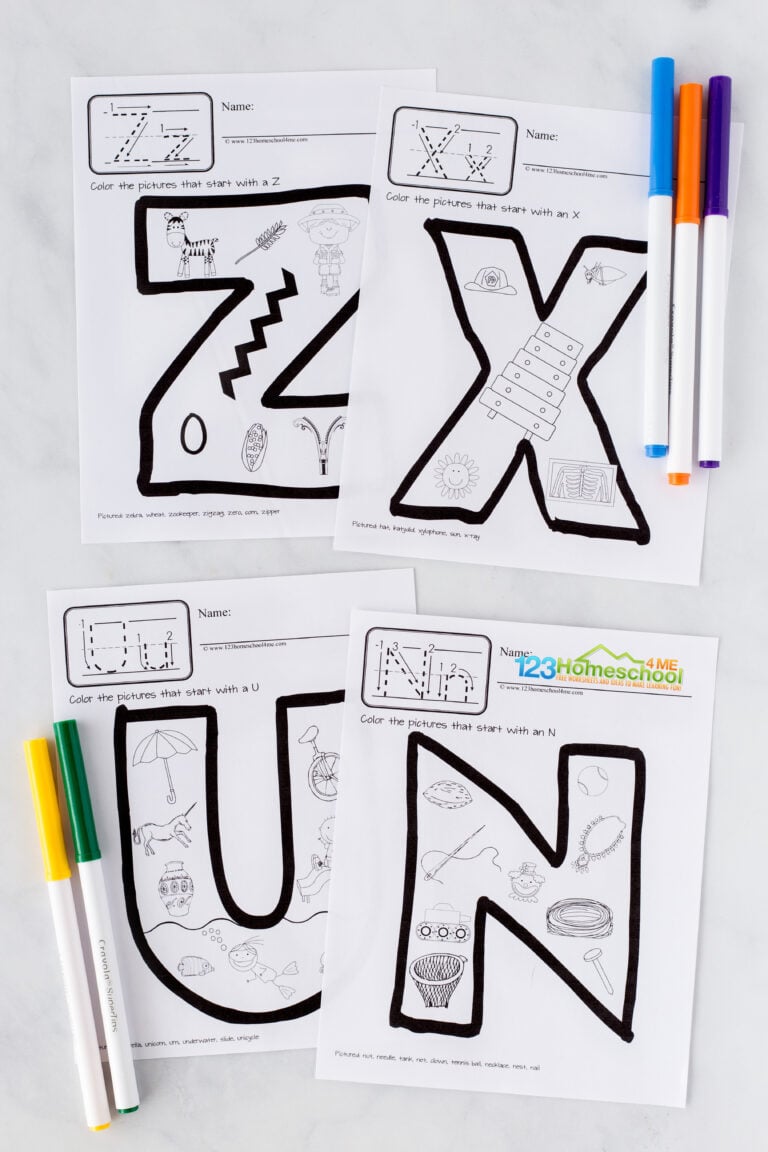 FREE Phonics Letter Coloring Pages - Alphabet Printable for Kids