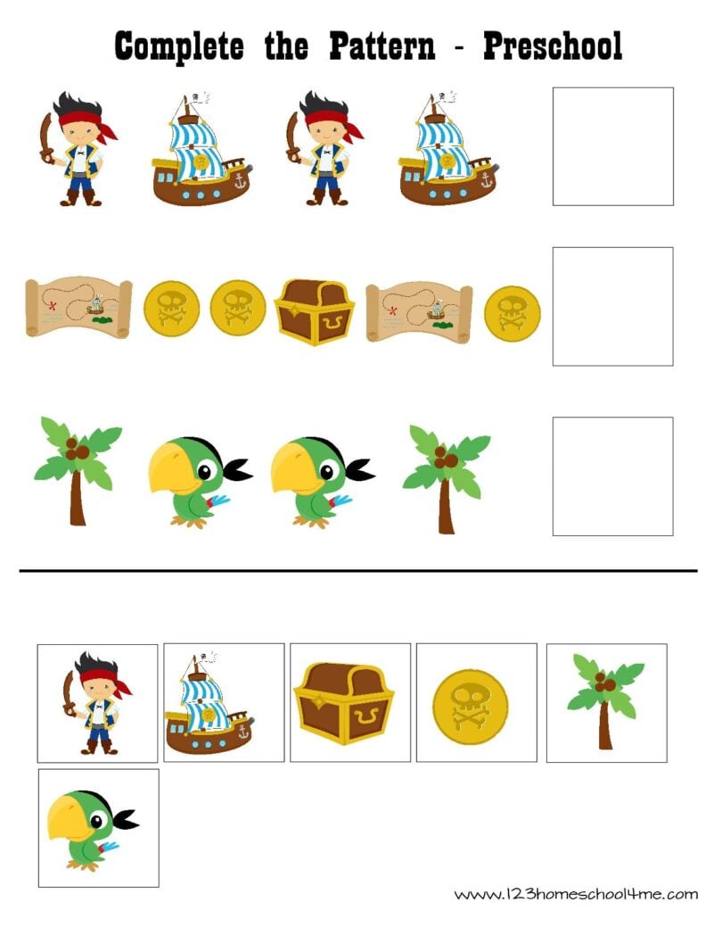 FREE Printable Jake and the Neverland Pirates Worksheets