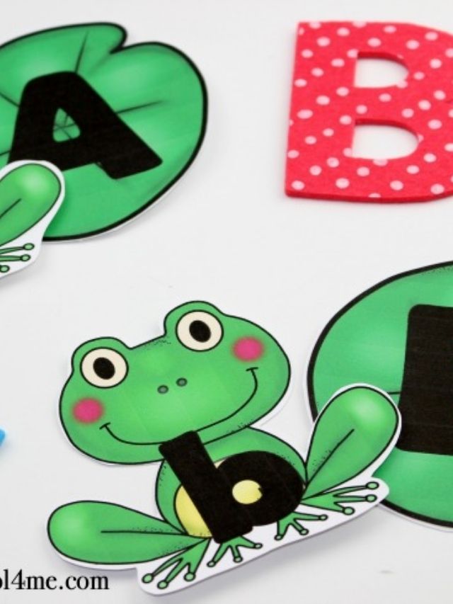 Hop-to-It Alphabet Matching Game Printable Story - 123 Homeschool 4 Me