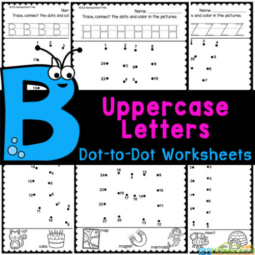 FREE Uppercase Letters Alphabet Dot to Dot A to Z pdf Worksheets – Open ...