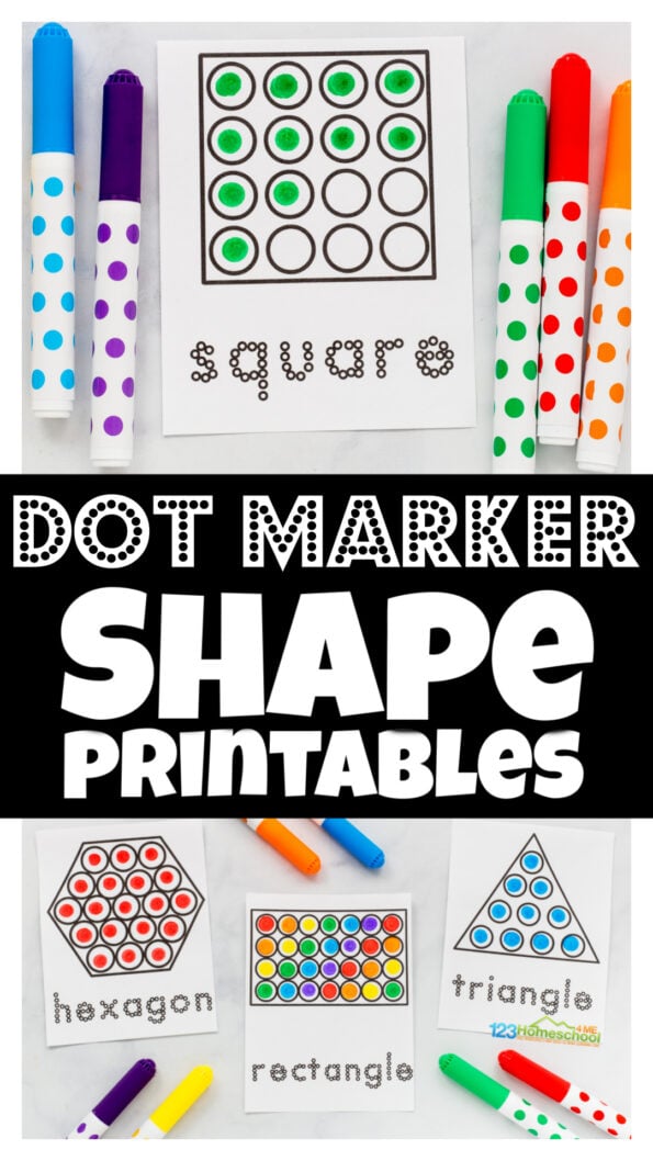 50 FREE Shapes Printables for Kids Worksheets, Activities & Games