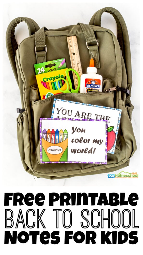 📝 First Day Back to School Notes (free printables!)