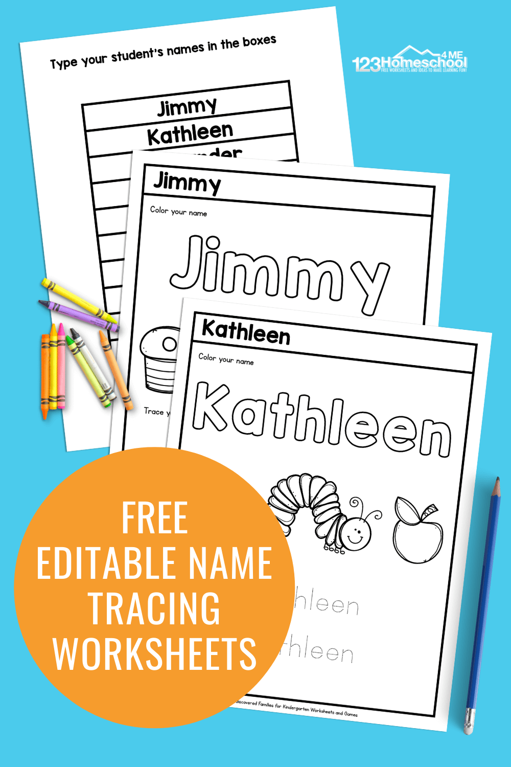 Free Editable Name Tracing Worksheets For Kindergarten and Preschool