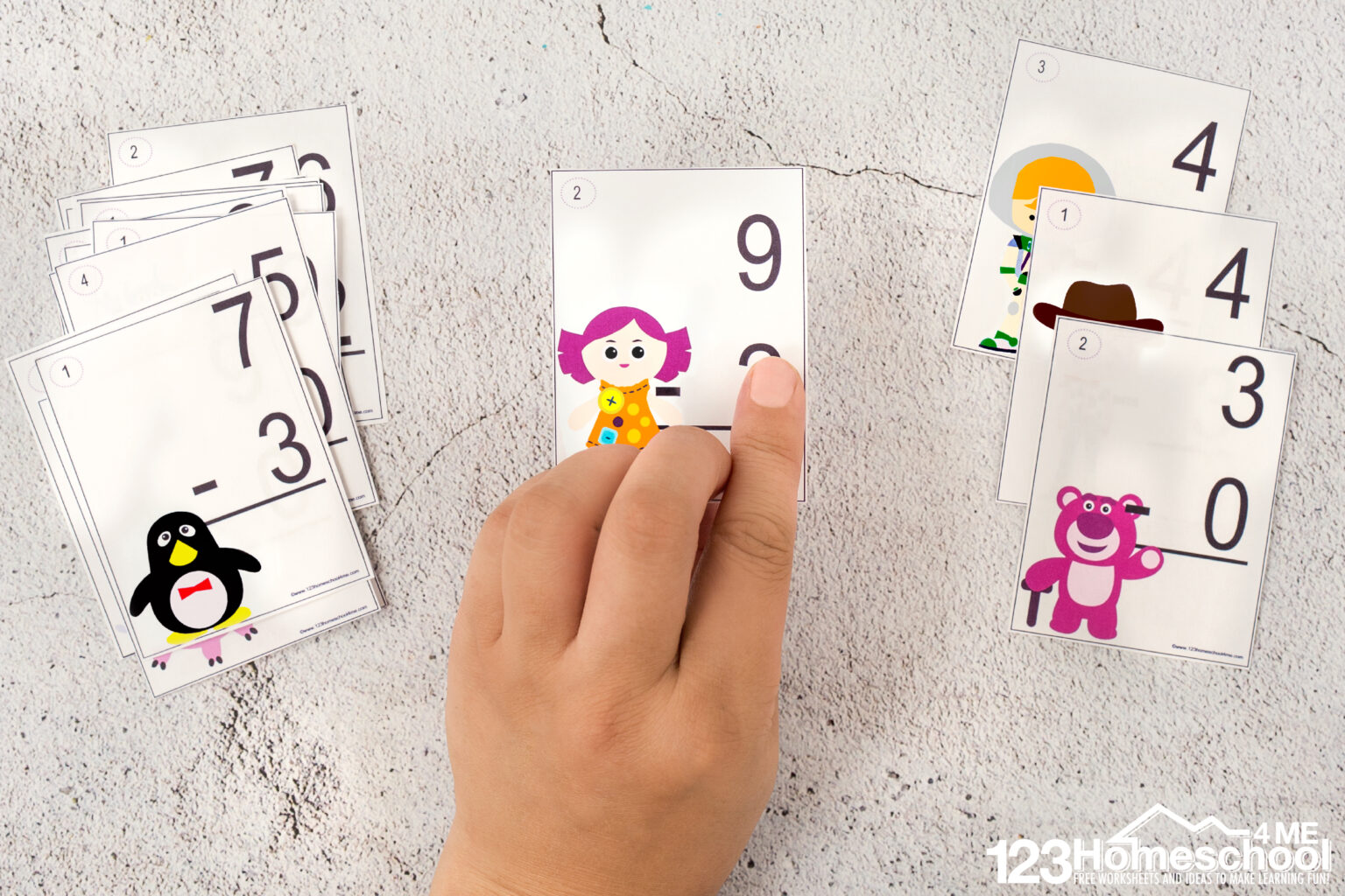FREE Printable Toy Story Subtraction Flashcards - plus FUN Math Activities