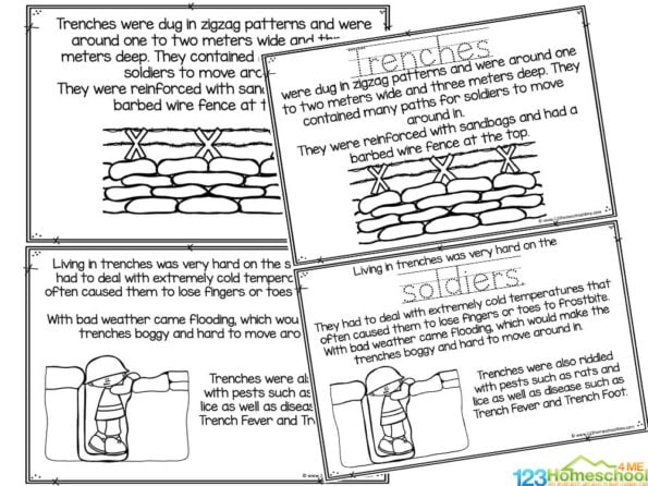 FREE World War 1 for Kids Reader to Color and Learn