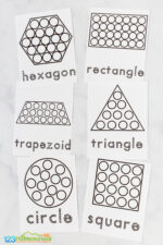 🔺🟡🟩💙 FREE Printable Shape Do-a-Dot Marker Worksheets