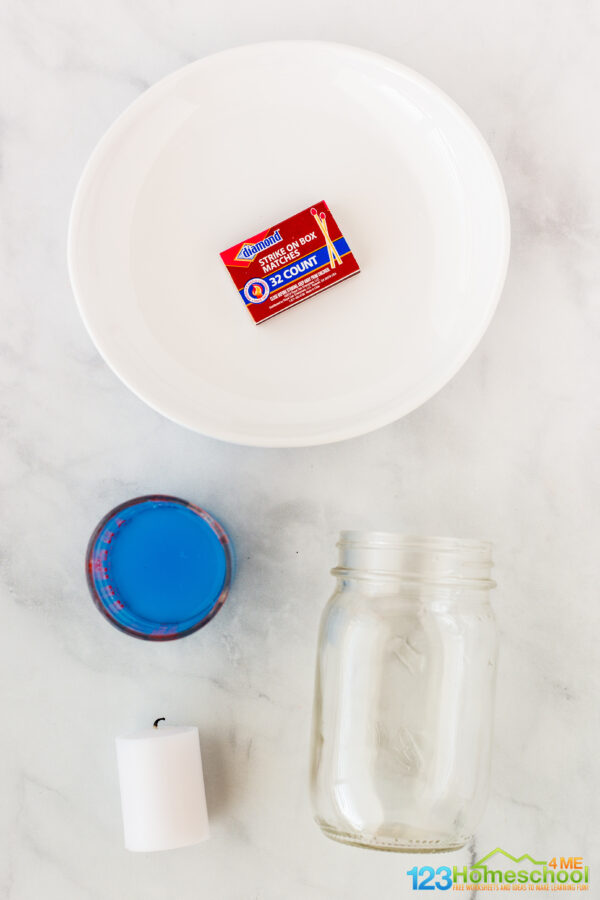 🕯️ Burning Candle in Rising Water Experiment w/ FREE Worksheet