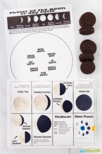 🌒 FREE Moon Phases for Kids Printable Mini Book