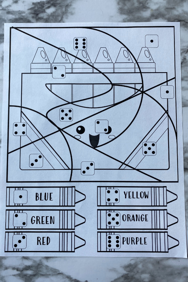 FREE Back to School Color by Number Worksheets for Preschoolers
