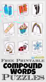 FREE Printable Compound Words Game for Kids