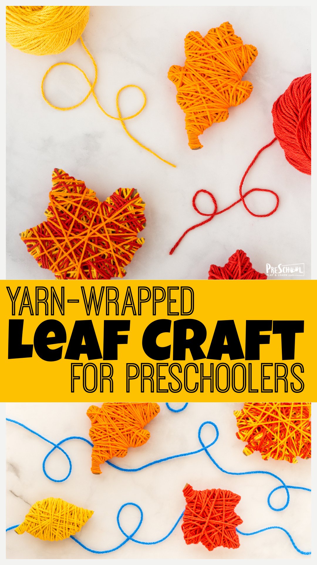 🍂 Leaf Wreath Craft with FREE Fall Printable Leaf Template