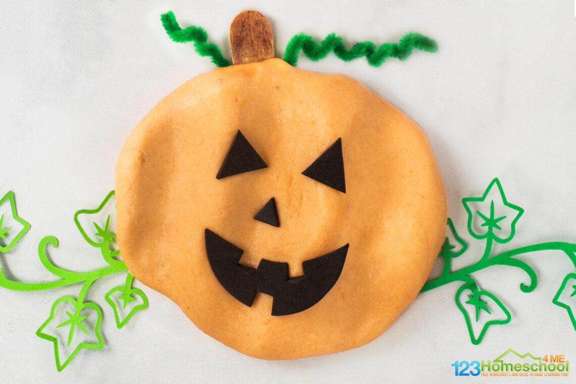 Edible Pumpkin Playdough