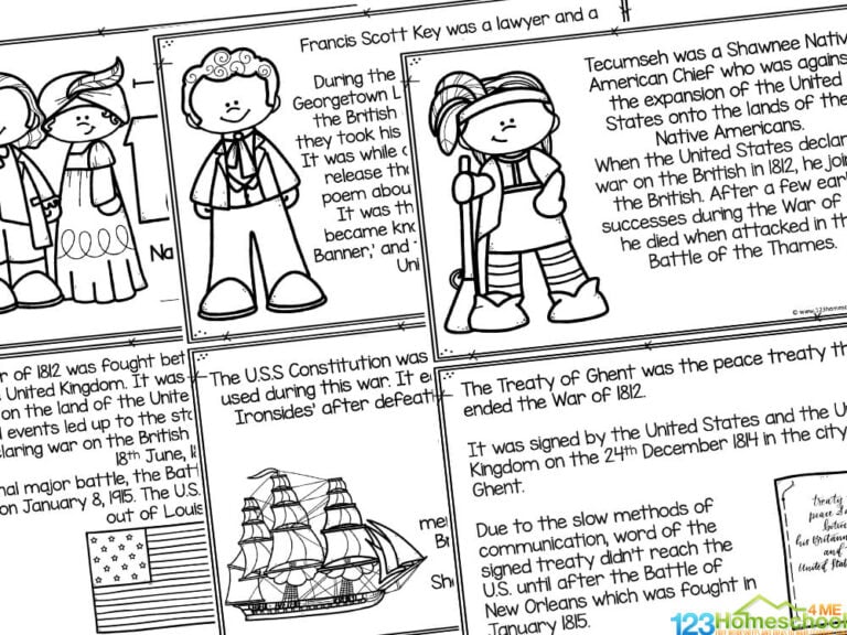 War of 1812 for Kids Printable Reader