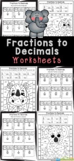 🌺 FREE Printable Teaching Equivalent Fractions Flower Math Activity
