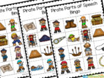 🏴‍☠️ FREE Printable Pirate Parts of Speech Bingo Game
