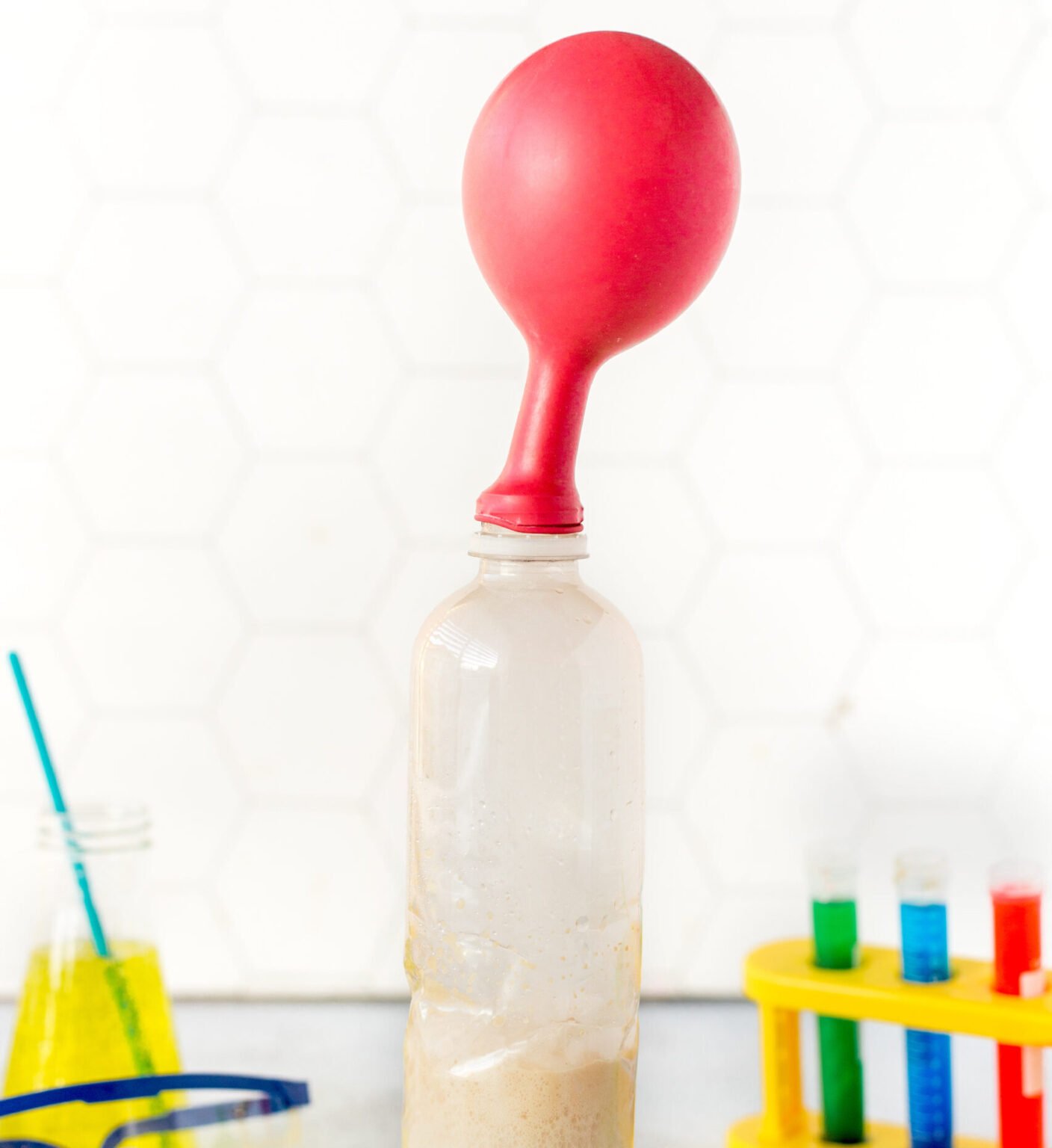 🎈 Yeast Balloon Experiment for Kids with FREE Worksheet