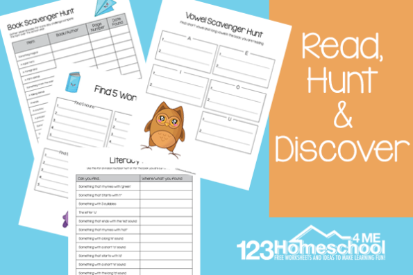 Read, Hunt, and Discover - Reading Scavenger Hunt Set