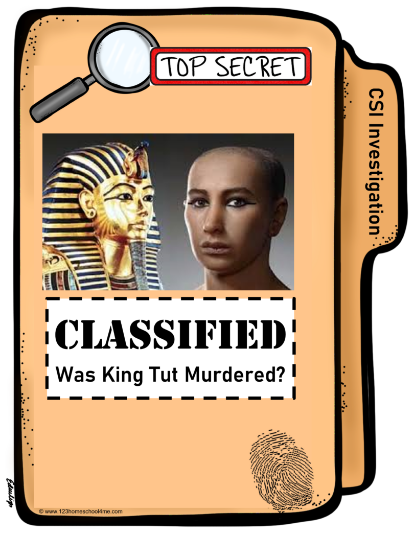 🔍Was King Tut Murdered? CSI Investigation Activity for Kids