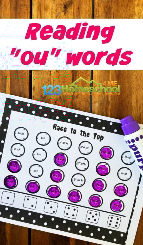 FREE Printable oi and oy Sound Words Phonics Activity