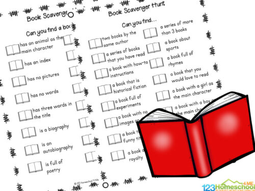📚 FREE Printable Reading Scavenger Hunt Library Activities for Kids