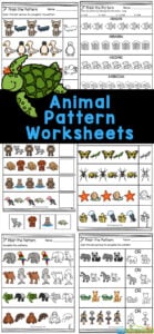 FREE Printable Animal Pattern Worksheets for Kindergarten