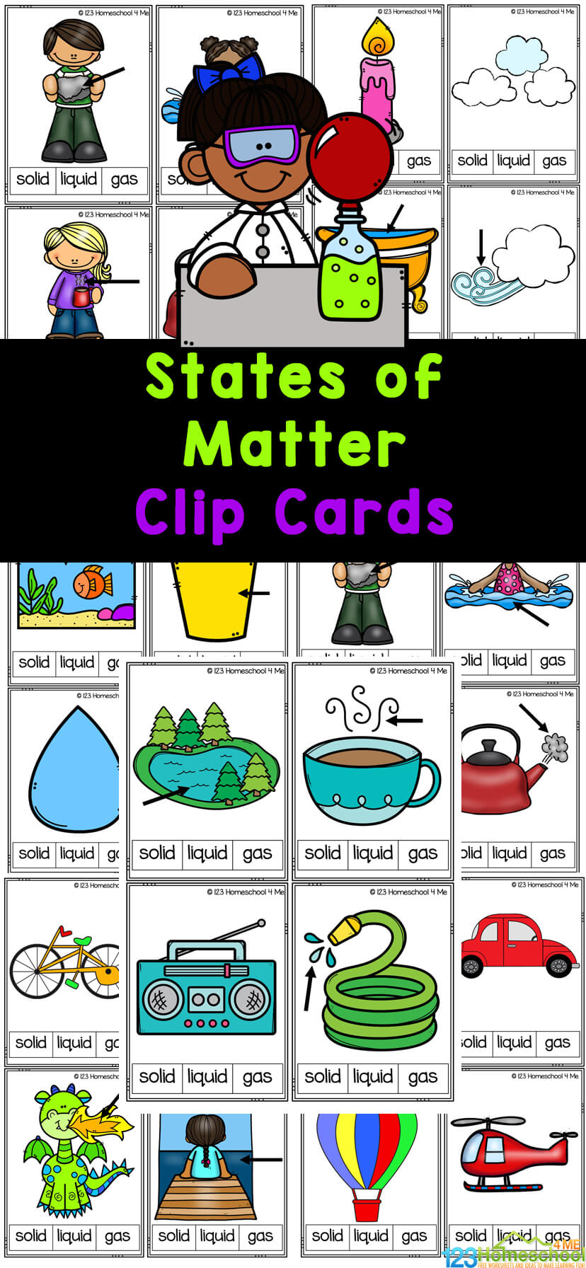 FREE Printable States of Matter Worksheets for Kids