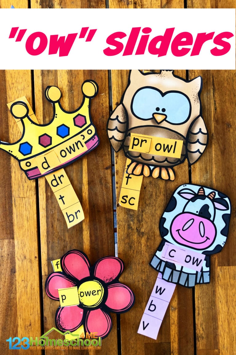 FREE Printable oi and oy Sound Words Phonics Activity