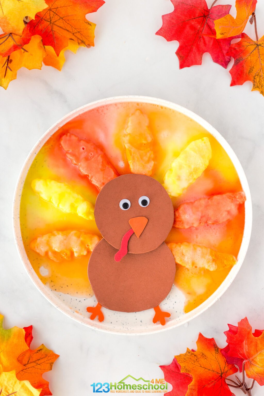 🦃 Simple Melting Turkey Thanskgiving Science Experiment for November