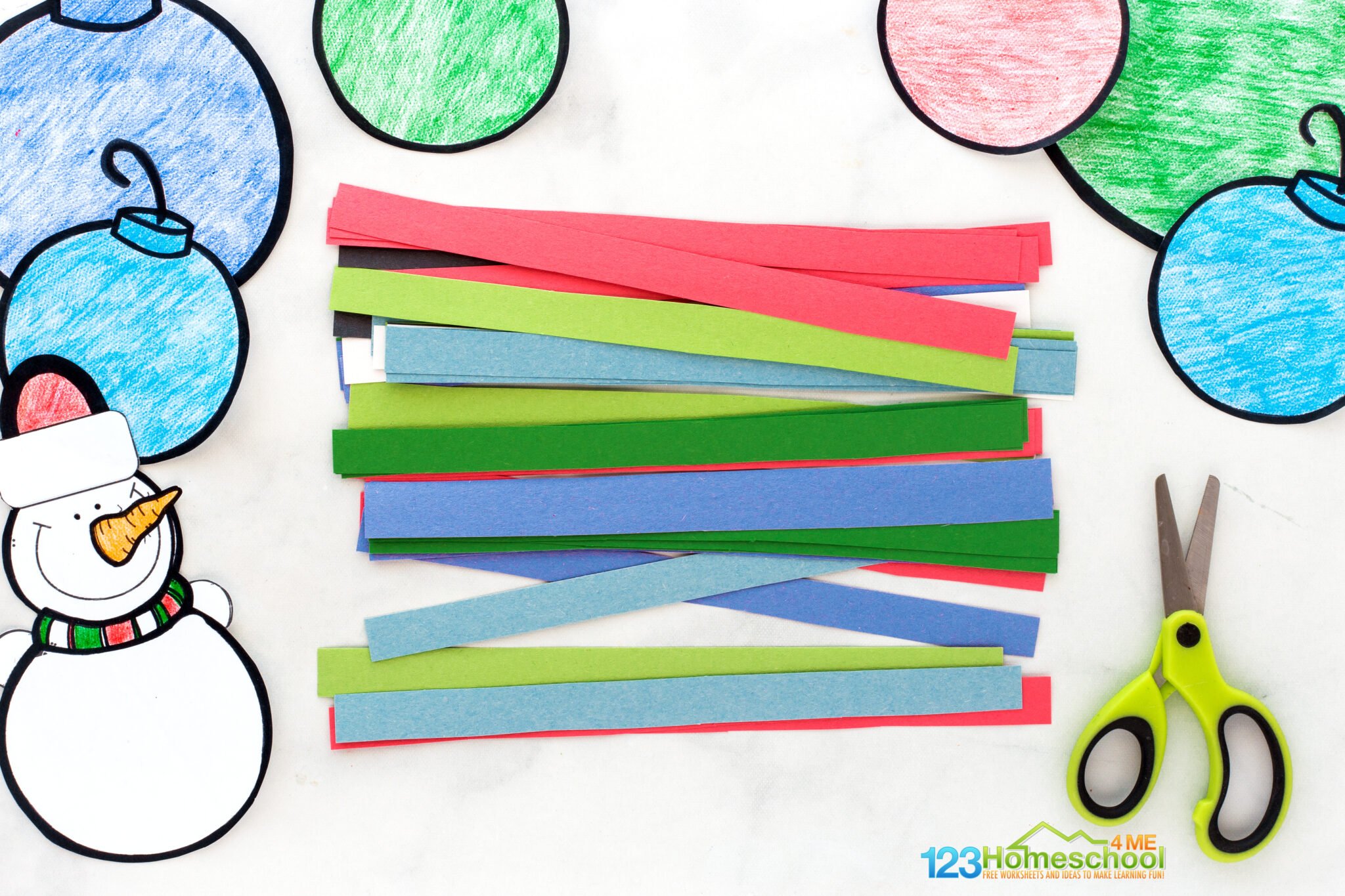 🎄 Christmas Bauble Ornament Craft with FREE Printables