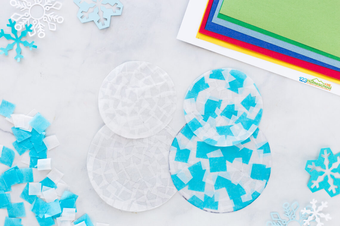 ⛄ Winter Suncatcher Snowman Craft for Preschoolers