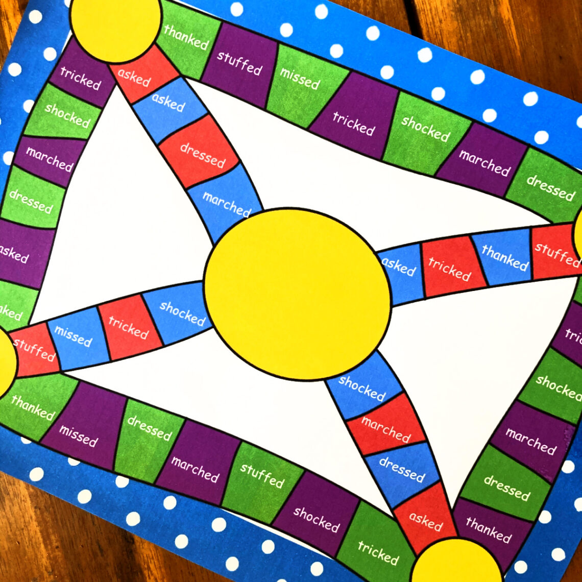 Practice ed Endings with Free Printable BINGO Game