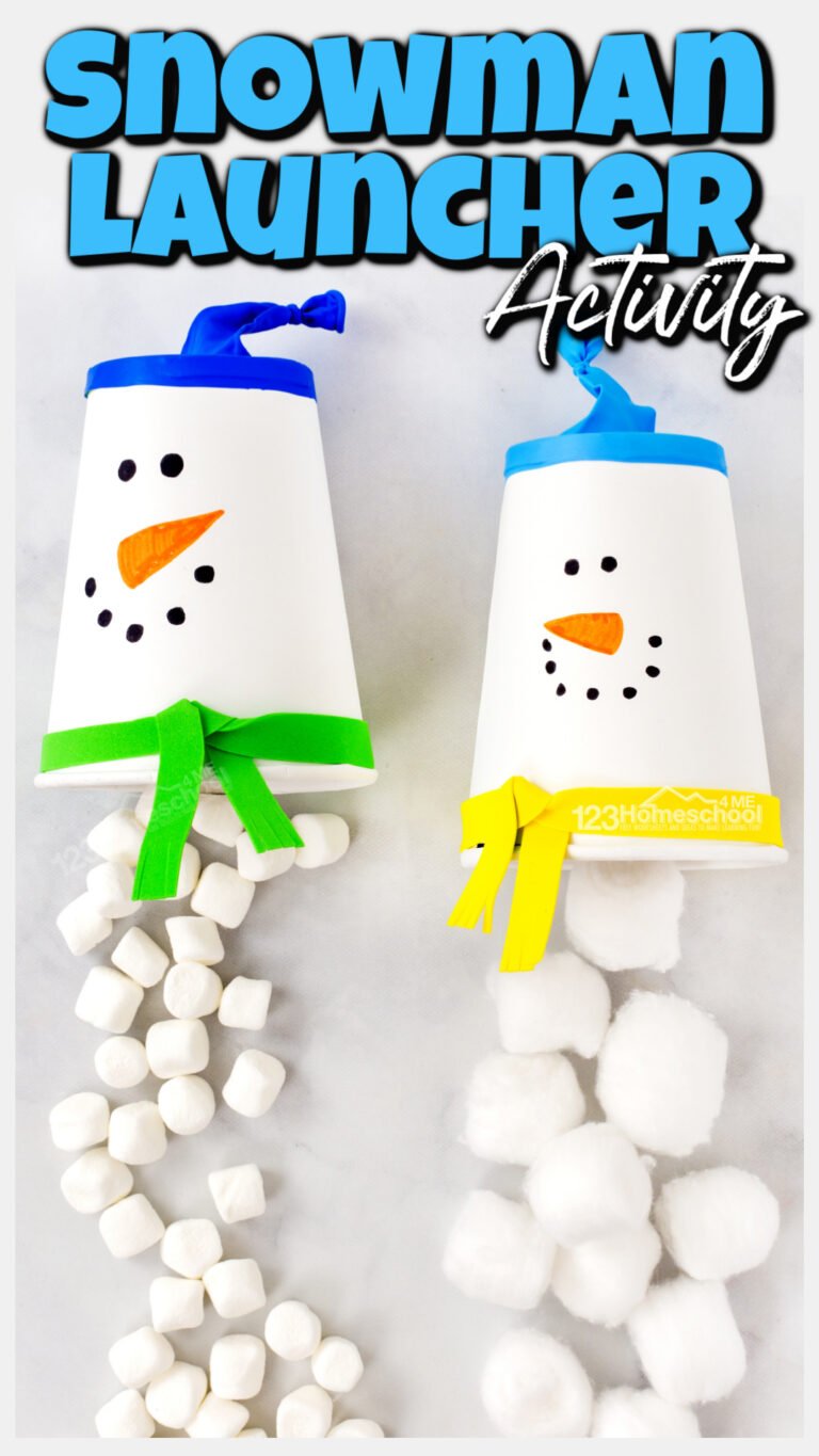 ⛄ FREE Build a CVC Words Snowman - Winter Activities for Kindergarten