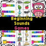 FREE Printable Initial Beginning Sounds Practice with Letter Board Games