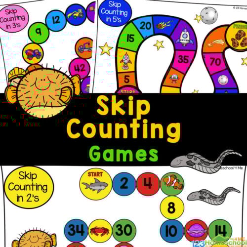 FREE Printable Skip Counting Board Game for Kids – Open Edutalk