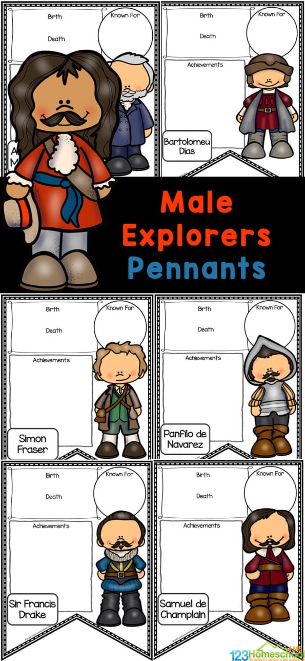 Early Explorers for Kids History Lesson - 123 Homeschool 4 Me
